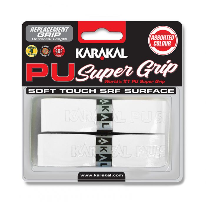 Karakal PU Super Grip (White) 2 pack | Stringers' World