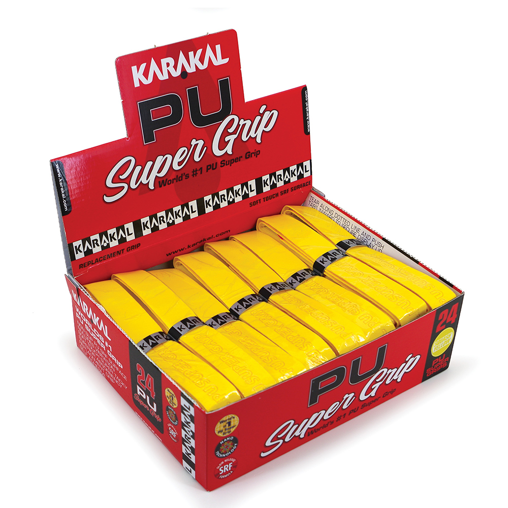 Karakal PU Super Replacement Grip (Yellow) 24 box | Stringers' World