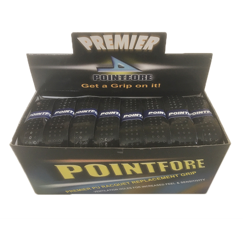 Pointfore Premier Perforated PU Racket Replacement Grip 24 Box ...