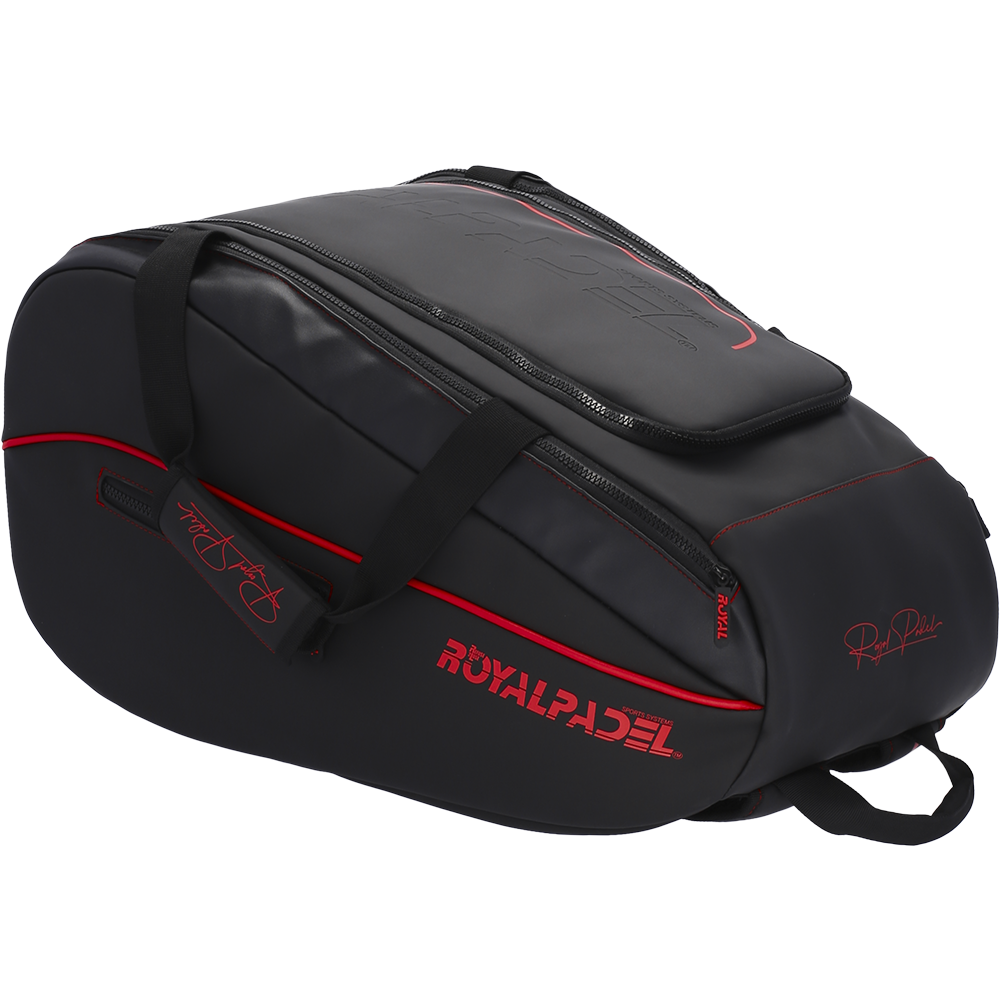 Royal Padel Signature Padel Racket Bag (2024) (Black/Red) | PadelShack