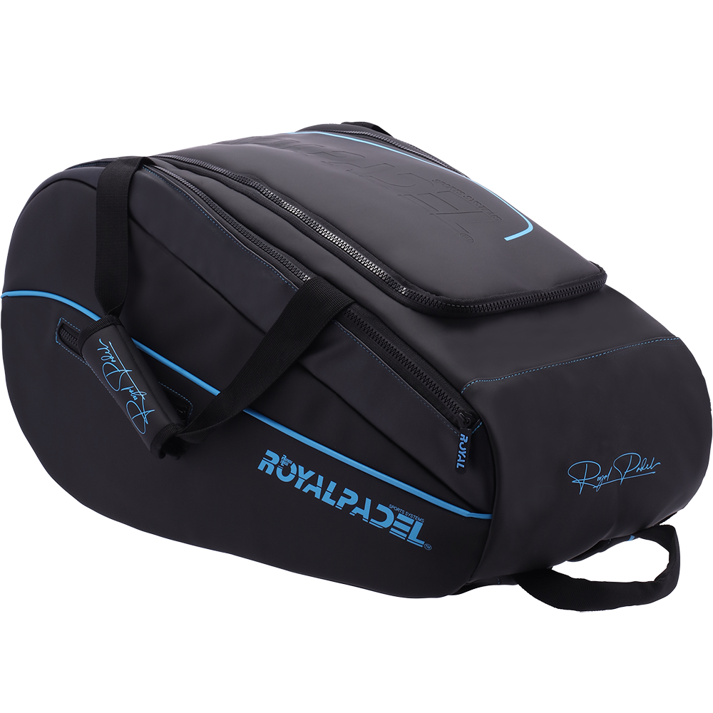 Royal Padel Signature Padel Racket Bag (2024) (Black/Blue) | PadelShack