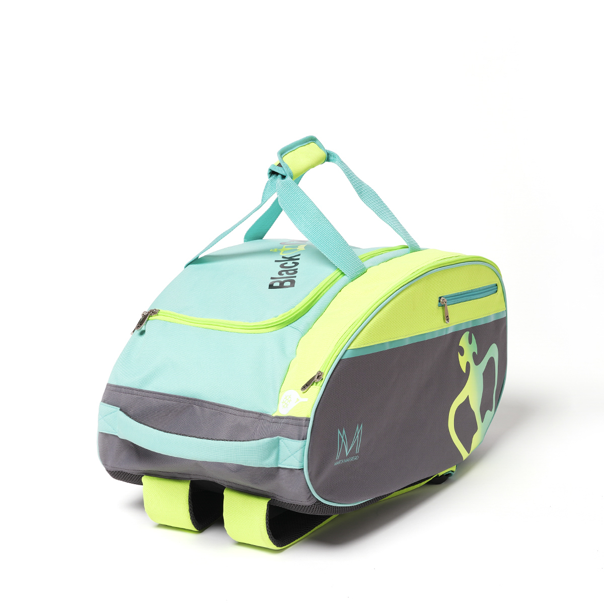 Black Crown Hurricane Padel Racket Bag (Grey/Green) | PadelShack