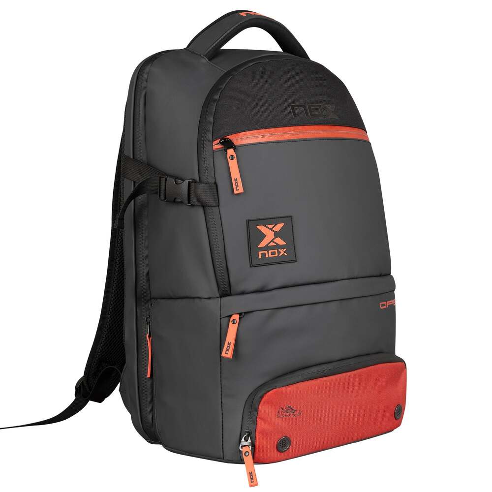 NOX Luxury Open Series Backpack (Black/Red) | PadelShack