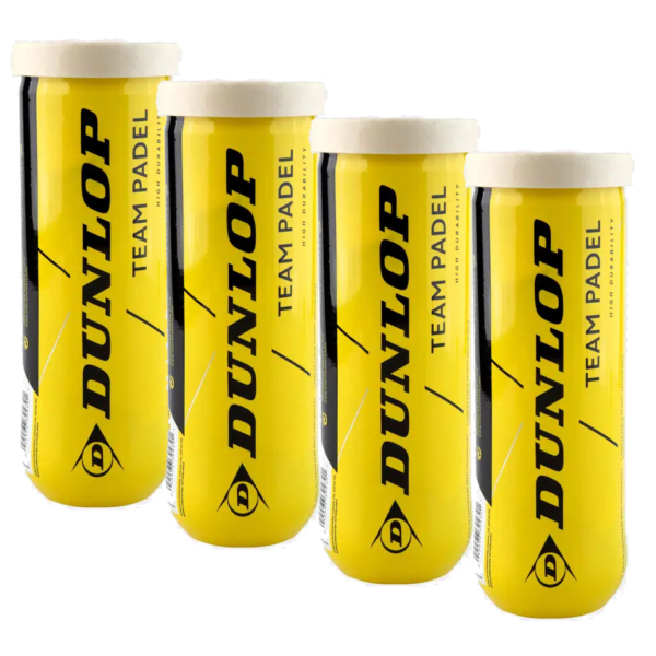 Dunlop Team Padel 3 Ball Tube (Dozen) | Stringers' World