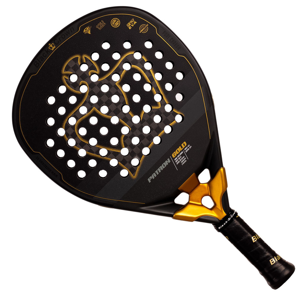 Black Crown Patron Gold Padel Racket (2025) | PadelShack